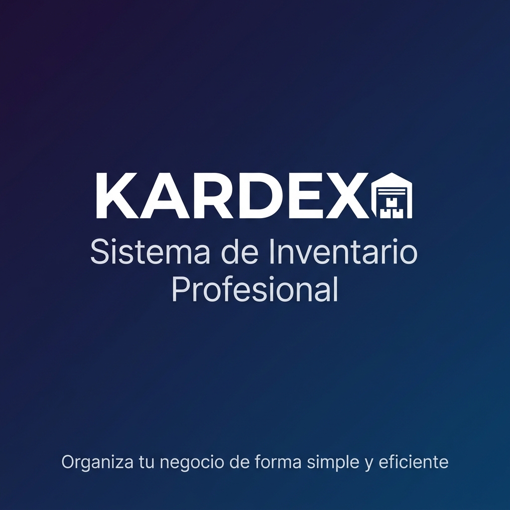Kardex - Sistema de Inventario Pro